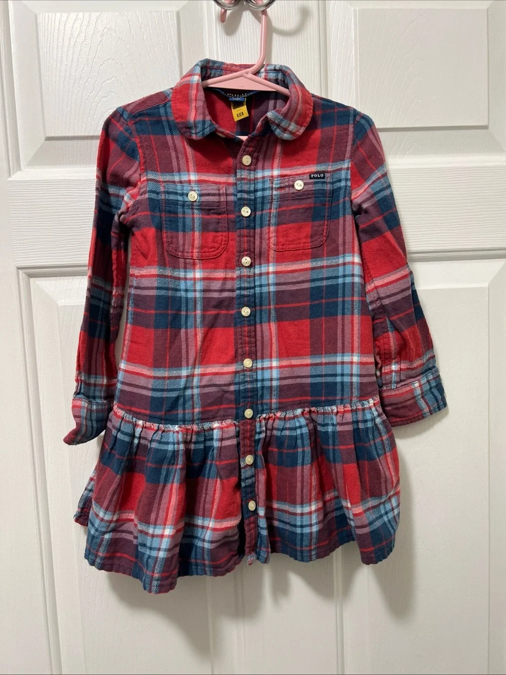 Polo Ralph Lauren | Dresses | Polo By Ralph Lauren Red And Blue Plaid ...
